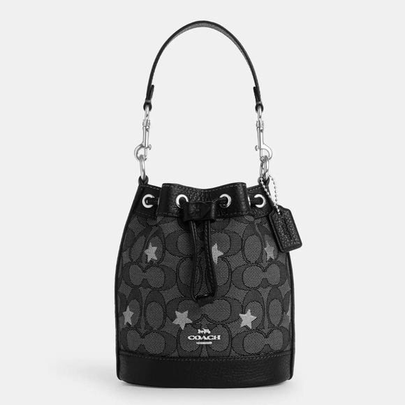 Coach | Bags | Coach Mini Dempsey Bucket Bag In Signature Jacquard With ...